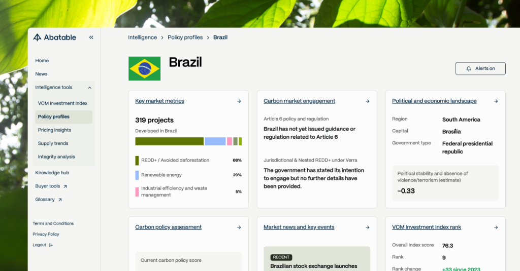 Navigate carbon market policy risks in the new Abatable platform • Abatable