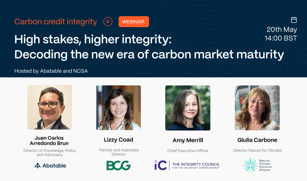 Webinar: Decoding the new era of the VCM • Abatable
