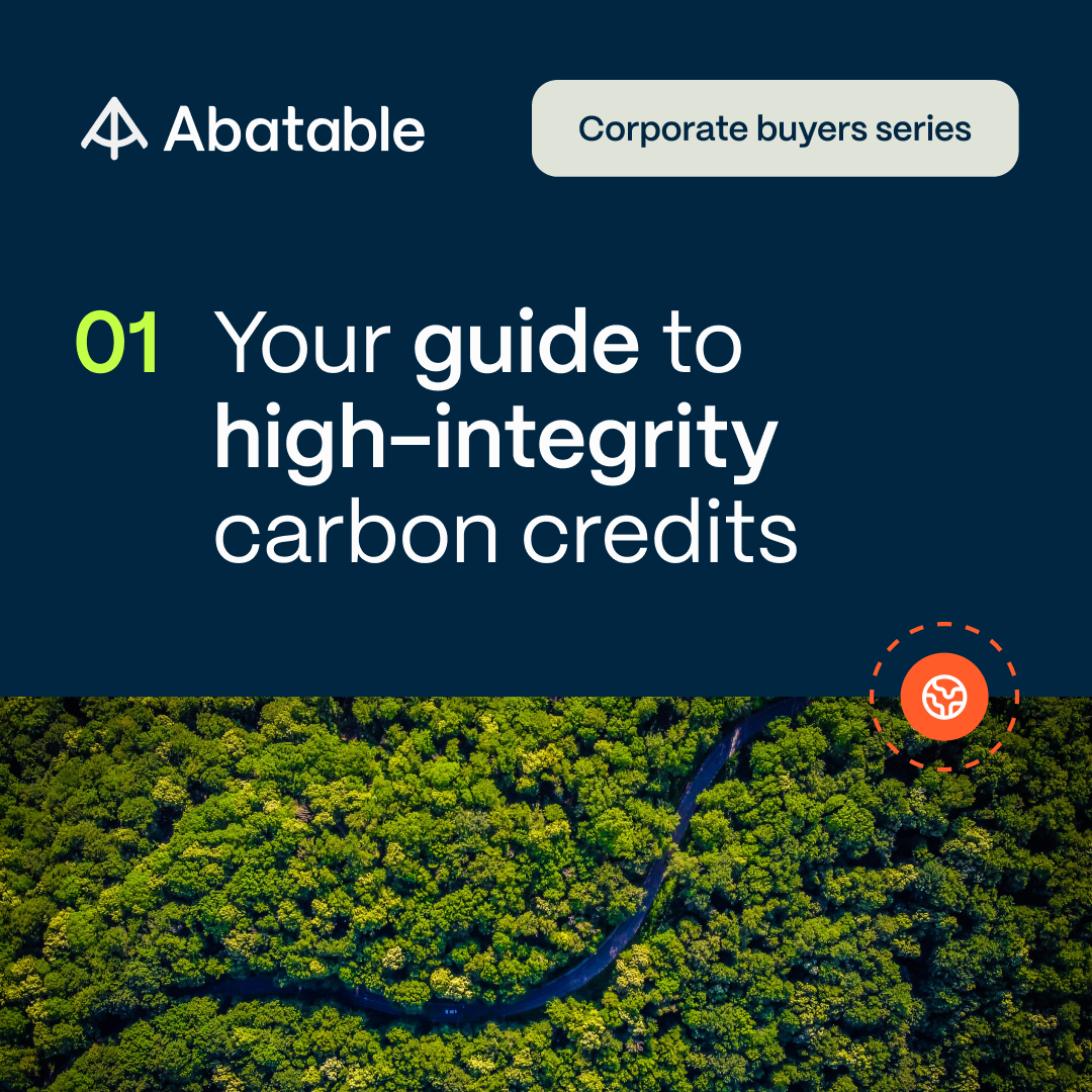 Carbon Credits Prices by Project Type · Sep 2022 · Abatable
